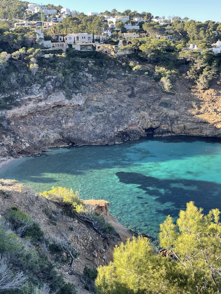 Can Luna-Cala Tarida: Casita con piscina privada