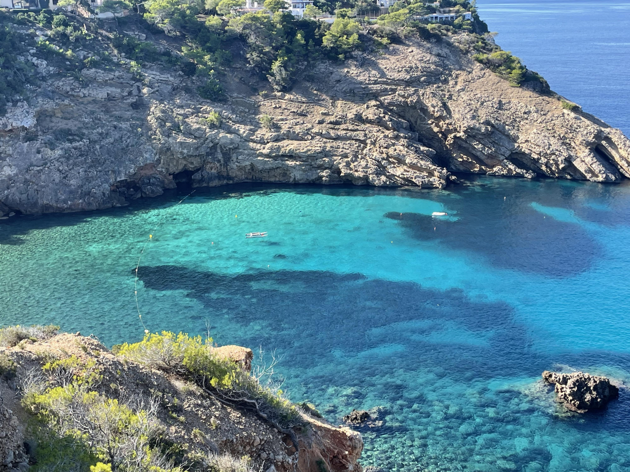Can Luna-Cala Tarida: Casita con piscina privada